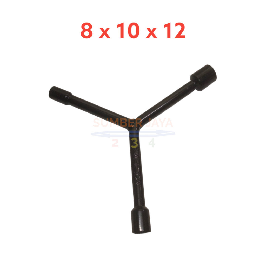 Jual Kunci Sock Y Hitam 8x10x12 mm / Kunci Y 8 x 10 x 12 | Shopee Indonesia
