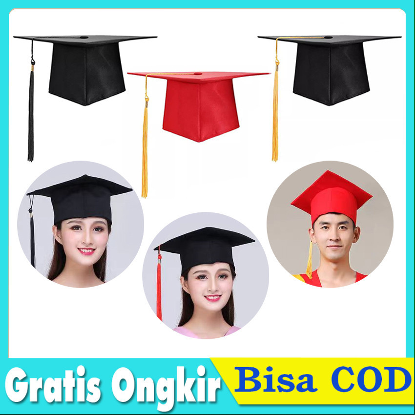 Jual Topi Toga Wisuda - Exclusive Square Graduation Cap Dewasa TK SMP ...