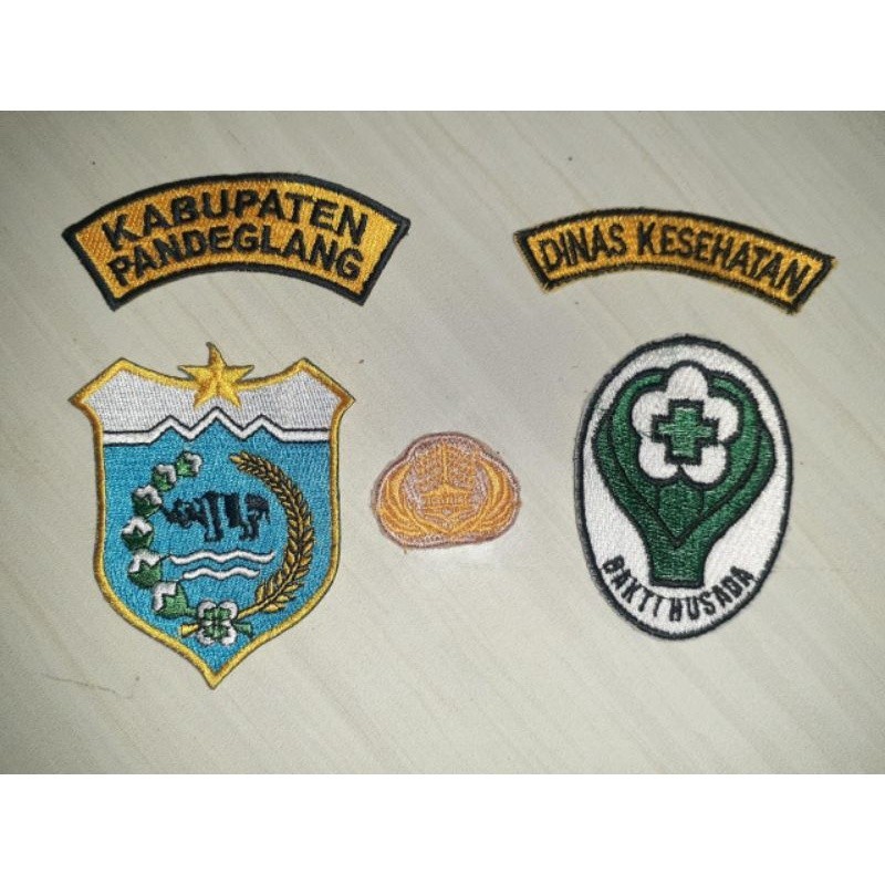Jual Atribut Logo Seragam PDH/PNS/DINAS Kabupaten Pandeglang + Husada ...
