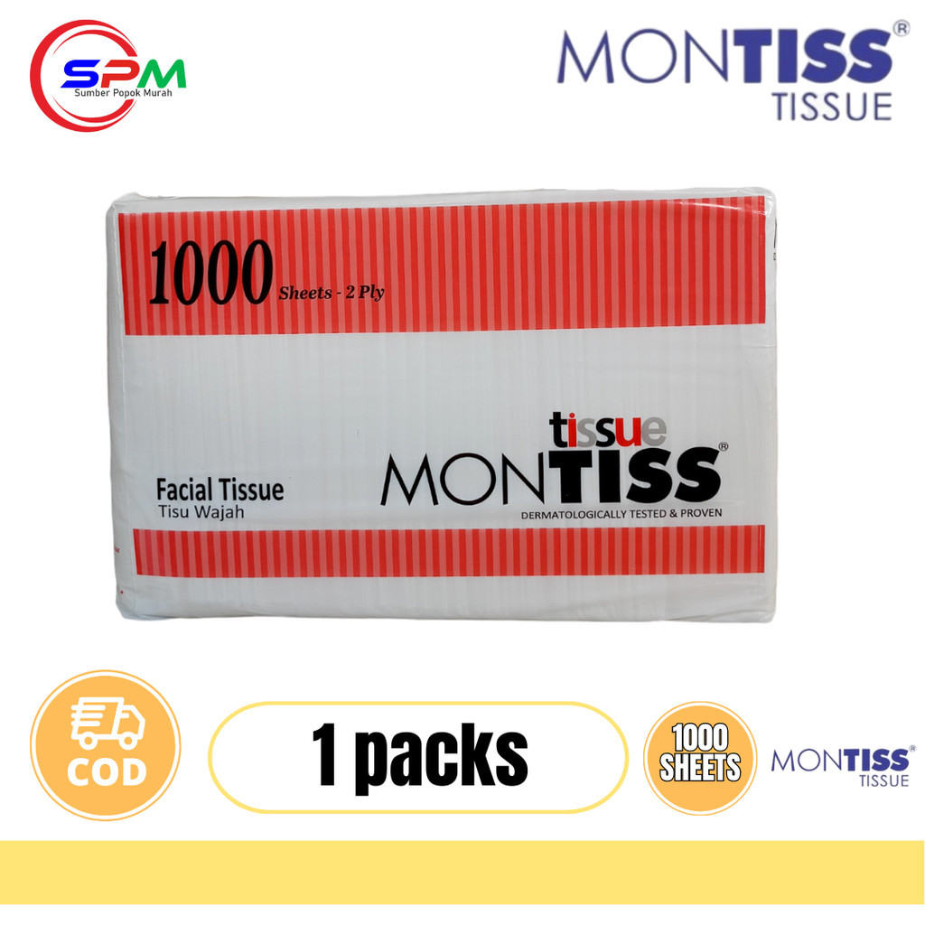 Jual TISU MONTISS 1000 SHEETS LEMBAR 2 PLY LAPIS 1 PAK SPM | Shopee ...