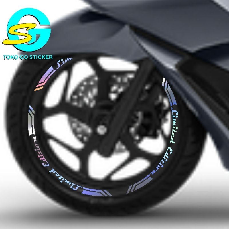 Jual sticker pelek pcx limited edition, pcx 150 dan 160 | Shopee Indonesia