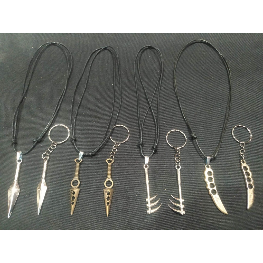Jual [ COD ] Set Gantungan Kunci + Kalung Naruto / Satu Set Gantungan ...