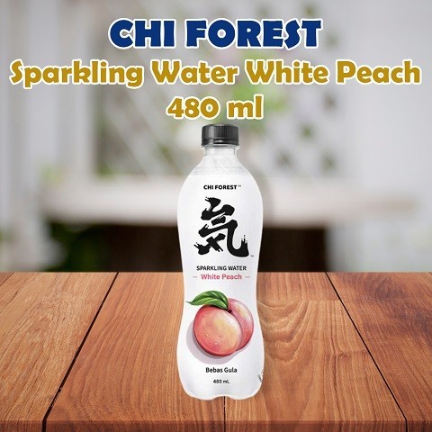 Jual Chi Forest Sparkling Watrer White Peach 480 ML | Shopee Indonesia