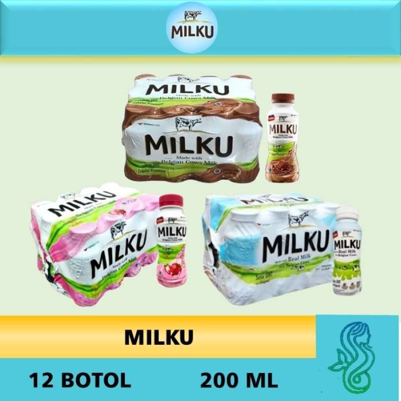 Jual 12 BOTOL MILKU SUSU UHT 200 ML | Shopee Indonesia