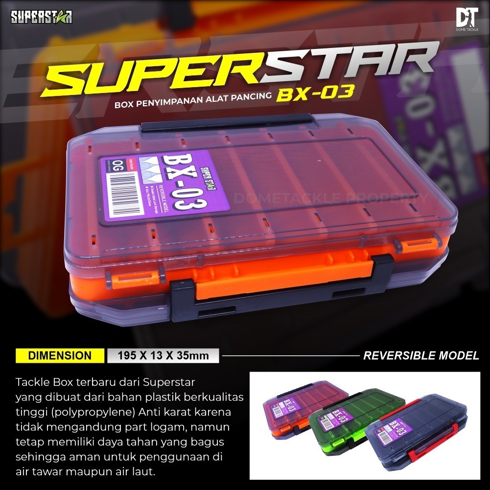 Jual Box Superstar Case Size BX-03 BX-08 BX-09 Box Mebao MB Series Aksesories Pancing Box Umpan ...