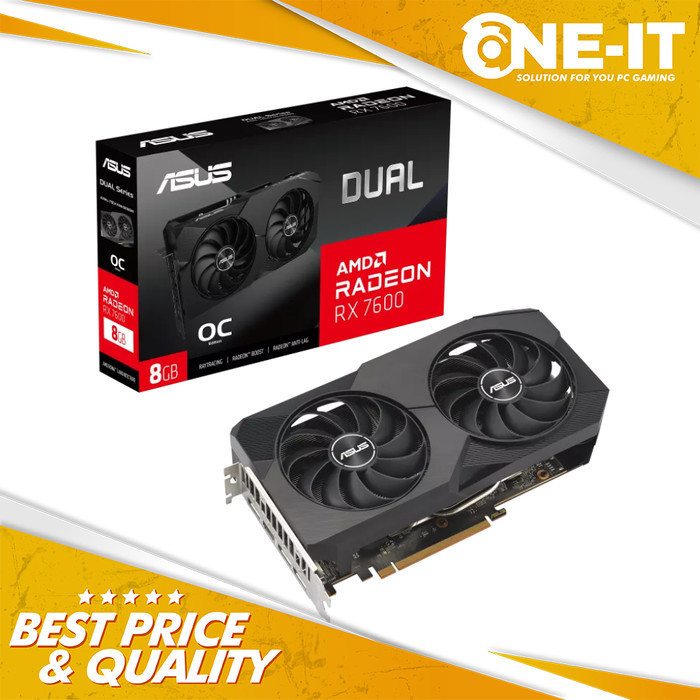Jual VGA ASUS Dual Radeon RX 7600 OC 8GB GDDR6 8G | Shopee Indonesia