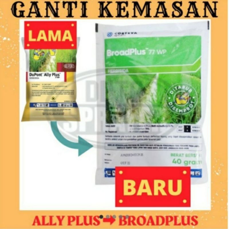 Jual BROAD PLUS77 WP 40 GRAM HERBISIDA GULMA PADI 100% original ...