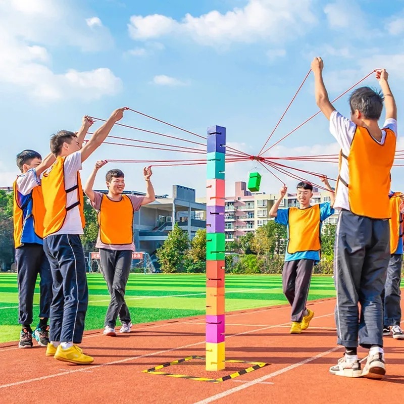 Jual Teamwork Games Tower Building Outdoor Sports Toys Team Building ...