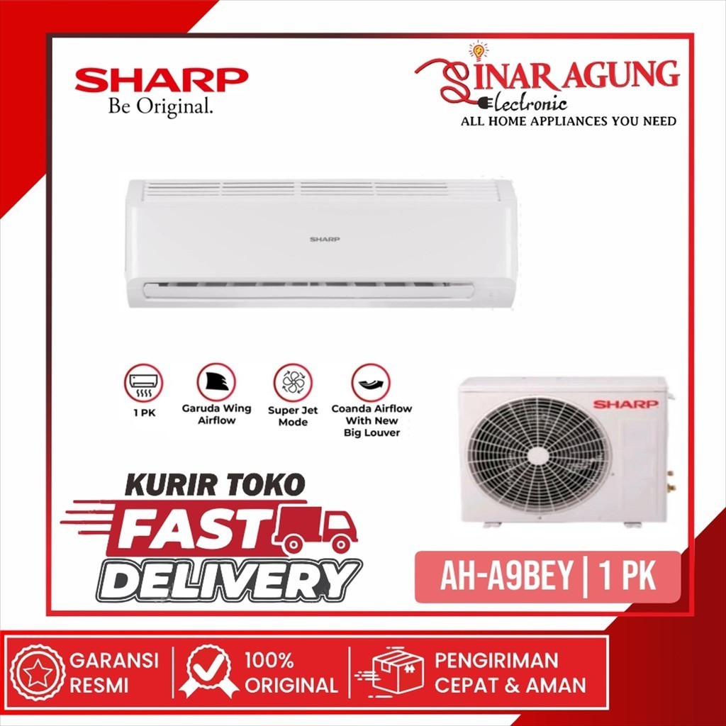 Jual SHARP AC AH-A9BEY / AHA9BEY AC SPLIT 1 PK - GARANSI RESMI | Shopee Indonesia
