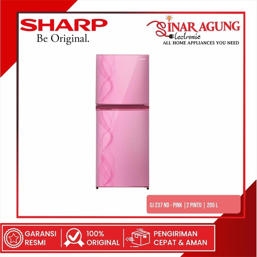 Jual SHARP SJ237ND / SJ-237ND KULKAS 2 PINTU PINK - GARANSI RESMI ...