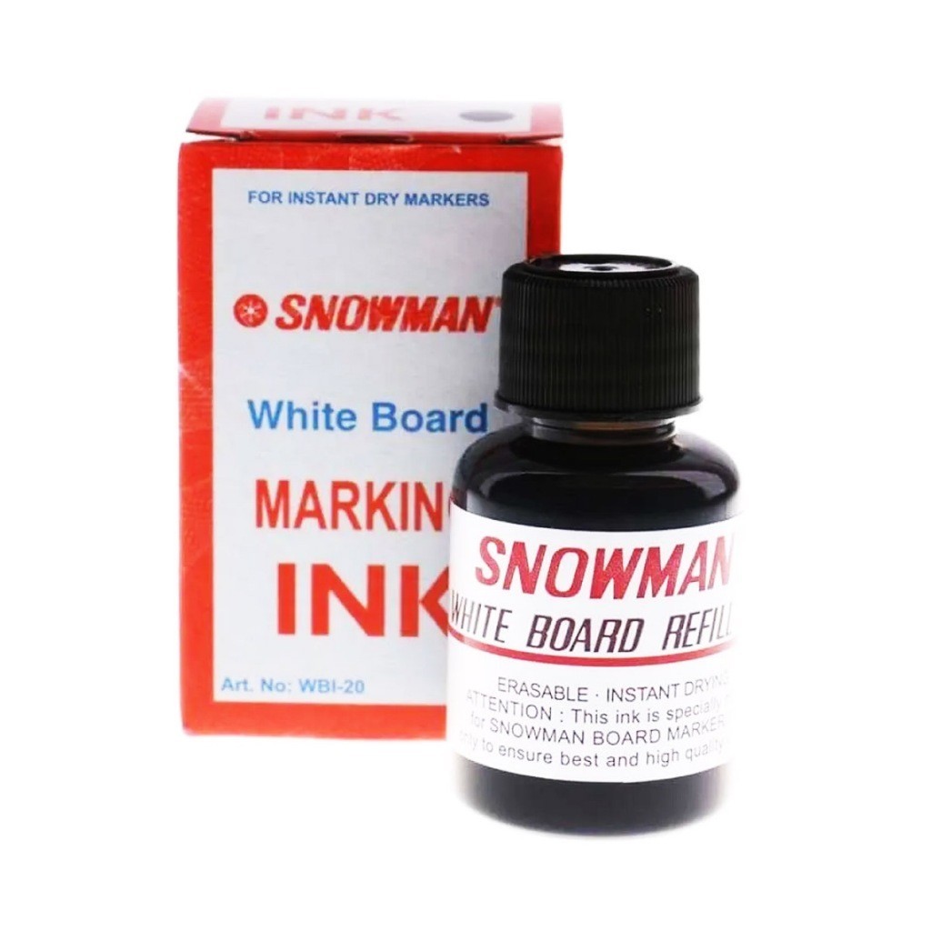 Jual Isi Ulang Tinta Spidol Snowman White Board Marker Ink Non ...