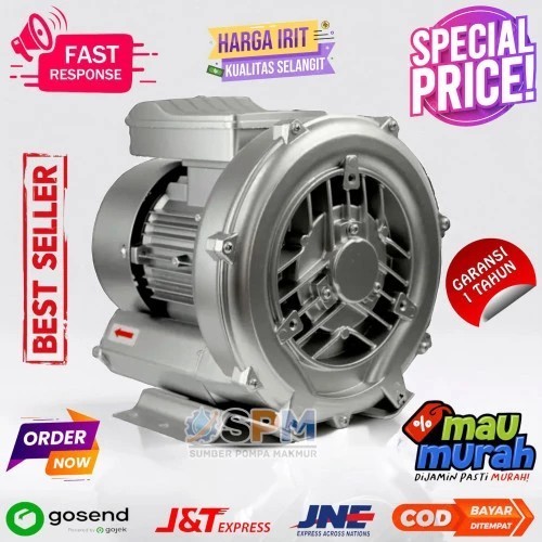 Jual Ring Blower 1,5HP 1100 Watt 1,1 KW 1,5 Hp 220V KAZE Blower Tambak ...