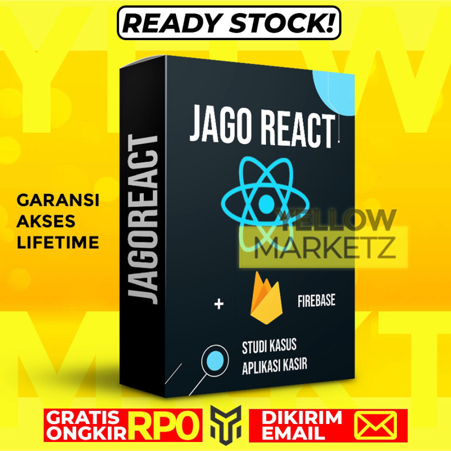 Jual 96 [ECOURSE] JAGO REACT JS + FIREBASE - Studi Kasus Membuat Aplikasi Kasir | Shopee Indonesia