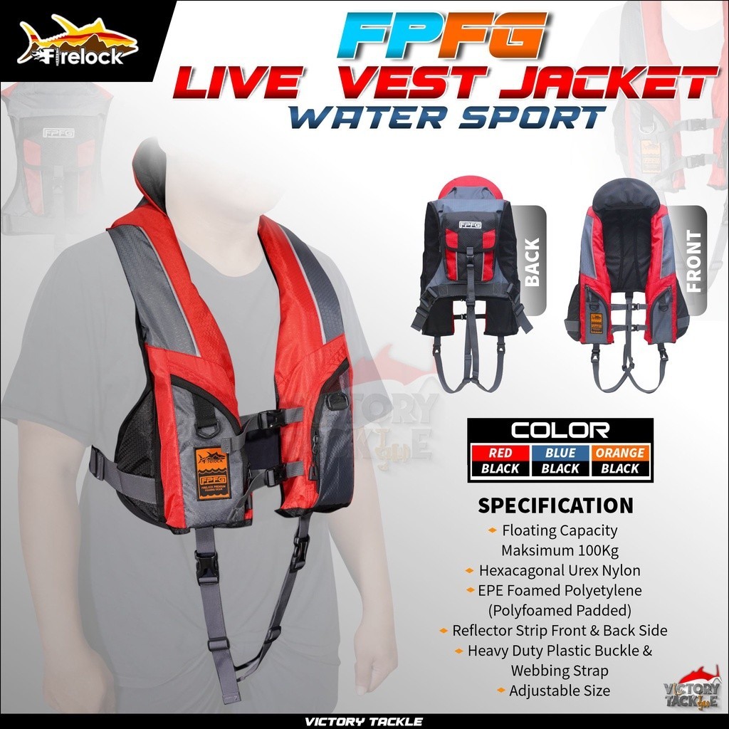 Jual EXTRA BONUS | FIRELOCK FPFG WATER SPORT LIVE VEST JACKET | JAKET PELAMPUNG Pusat Alat ...