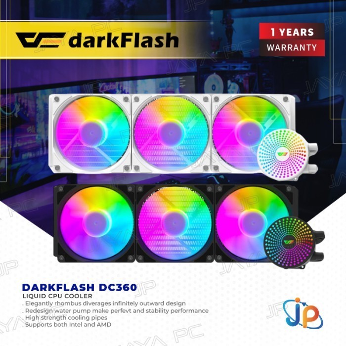 Jual darkFlash DC360 ARGB - Liquid CPU Cooler Fan 360mm | Shopee Indonesia