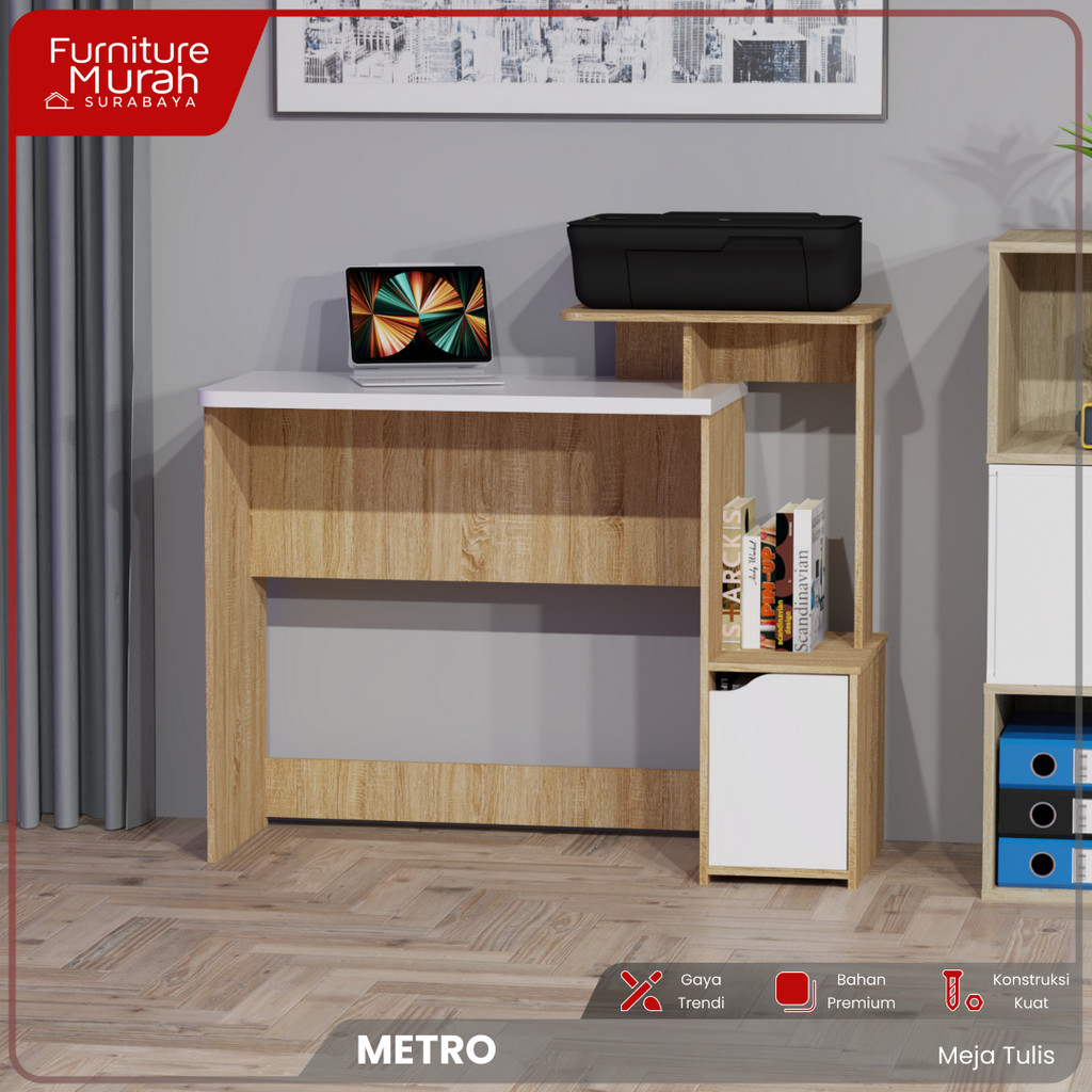 Jual Furniture Murah Surabaya - MEJA TULIS series METRO | Design yang ...