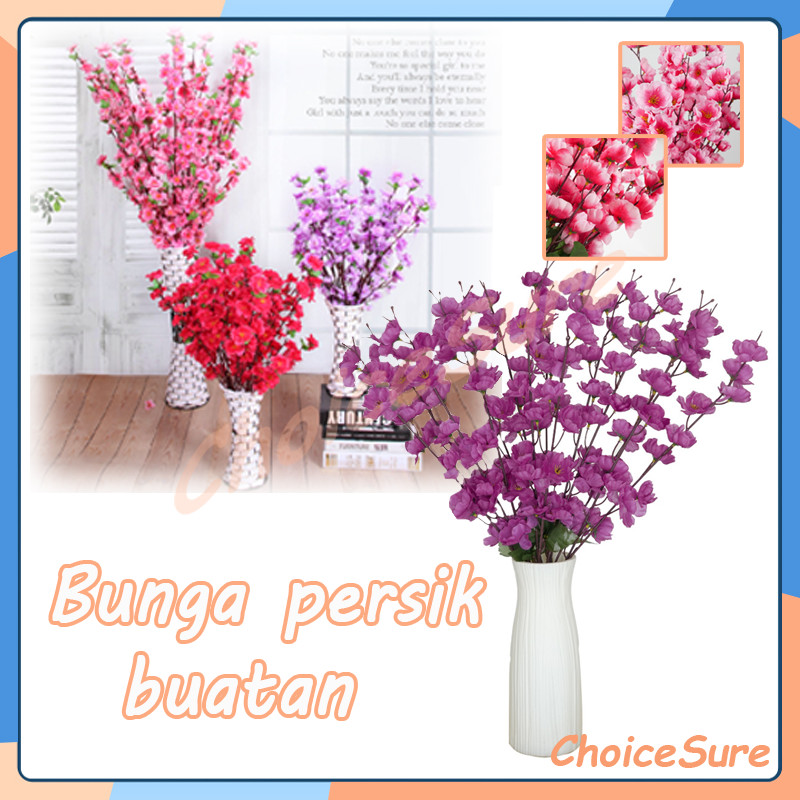 Jual BUNGA SAKURA JEPANG CABANG 7 ARTIFICIAL REALISTIS EFEK VISUAL ...