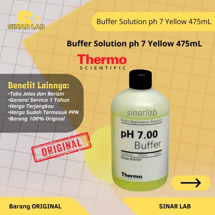 Jual Buffer Solution ph 7 Yellow 475mL | Shopee Indonesia