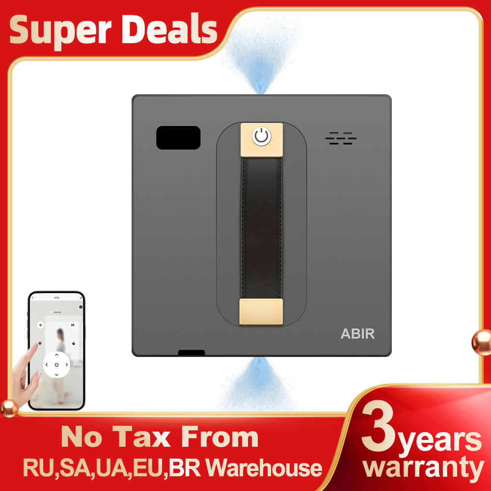Jual Robot Window Vacuum Cleaner ABIR WD8,Dual Ultrasonic Spray, APP ...
