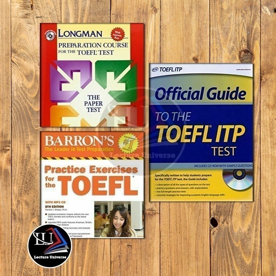Jual Paket 3 TOEFL ITP Test with Answer( Longman Peparaton - Official ...