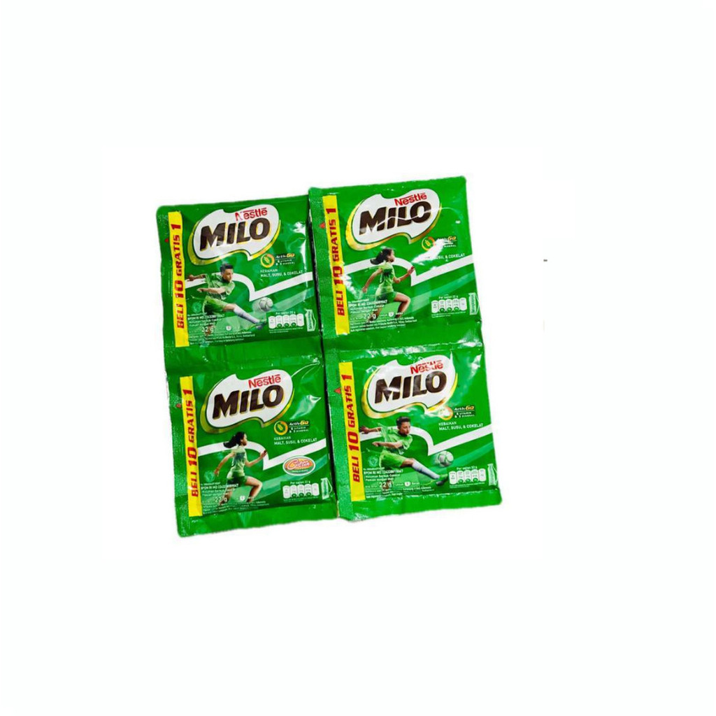 Jual Susu Coklat Milo Saset 22gr Renteng 1 Renceng 10 Sachet | Shopee ...