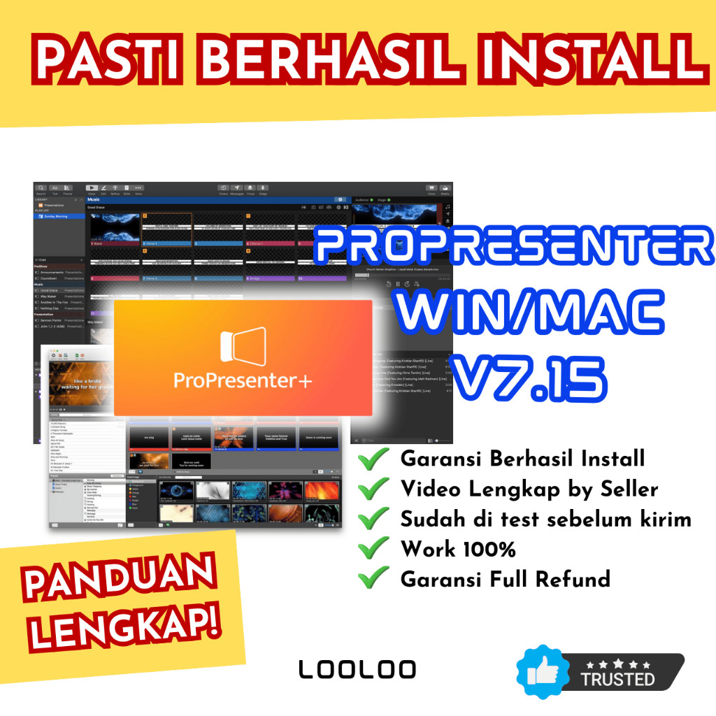 Jual ProPresenter 7.15 Full Version Pro Presenter Terbaru Lifetime Premium Windows dan Mac ...