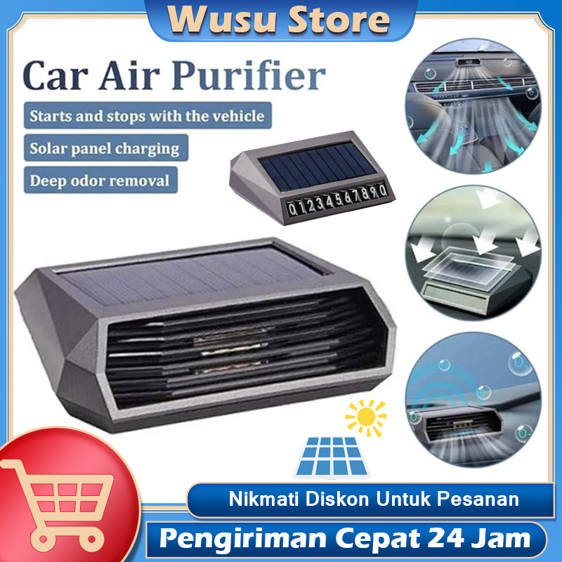 Jual Pembersih Udara Mobil Tenaga Surya Solar Powered Car Mounted Air ...