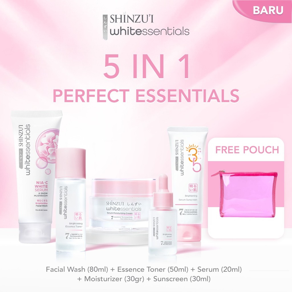 Jual Shinzui Whitessentials Perfect Essential SkinCare Package (Facial ...