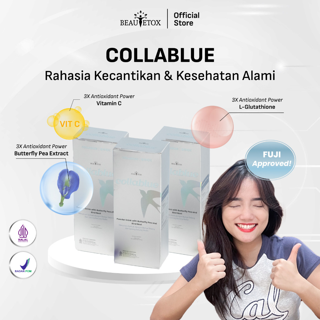 Jual BEAUTETOX Collablue Minuman Bunga Telang Sarang Burung Walet ...