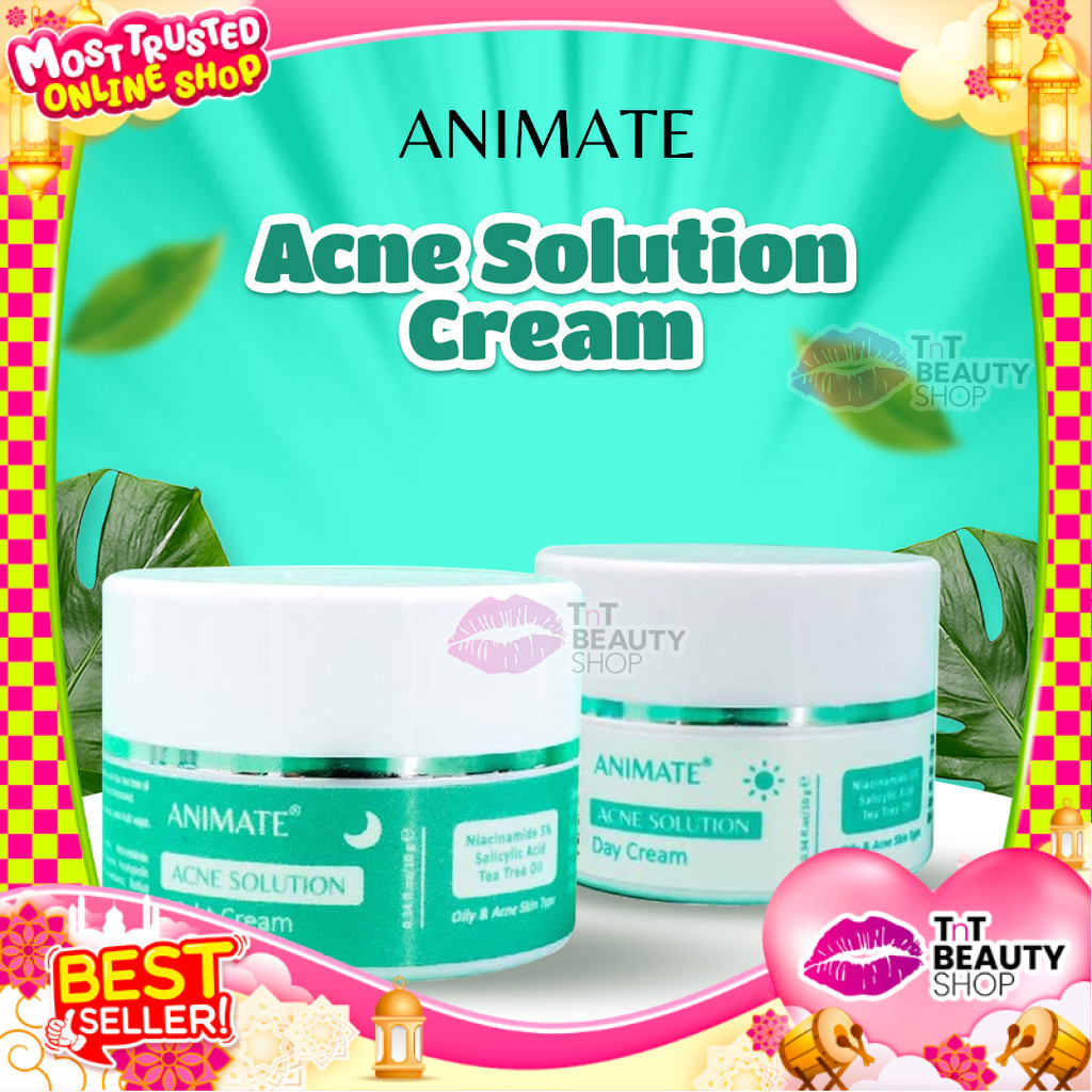 Jual Animate Acne Solution Cream Series - Animate Acne Solution Day ...
