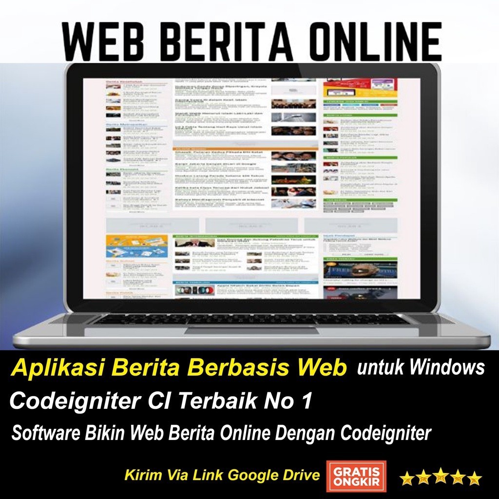 Jual Aplikasi Software Berita Berbasis Web Codeigniter CI | Shopee Indonesia