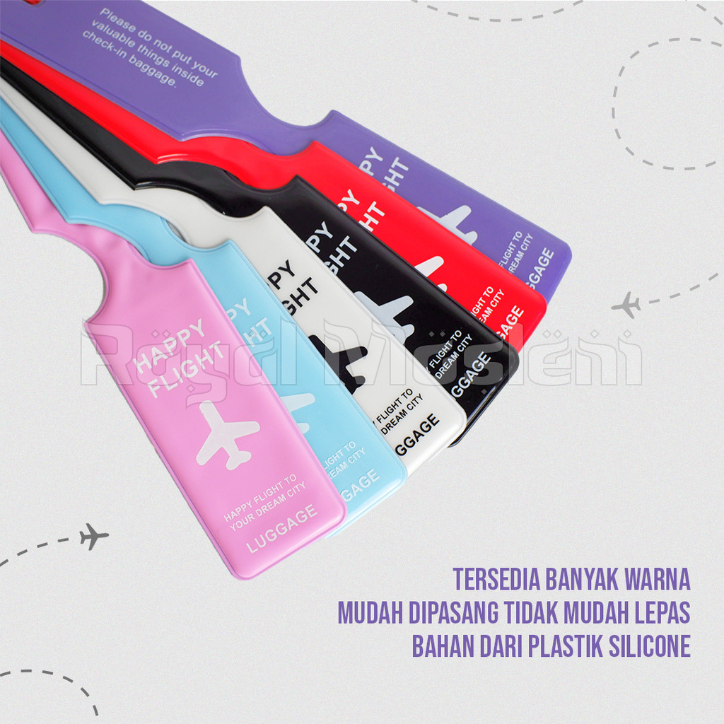 Jual Penanda Koper Tulisan Tag, Tanda Tas Luggage Nama Identitas ...
