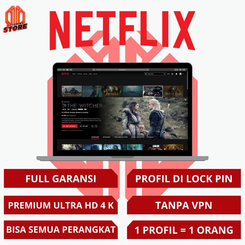 Jual NETFLIX 1 BULAN 4K UHD FULL GARANSI #1 | Shopee Indonesia