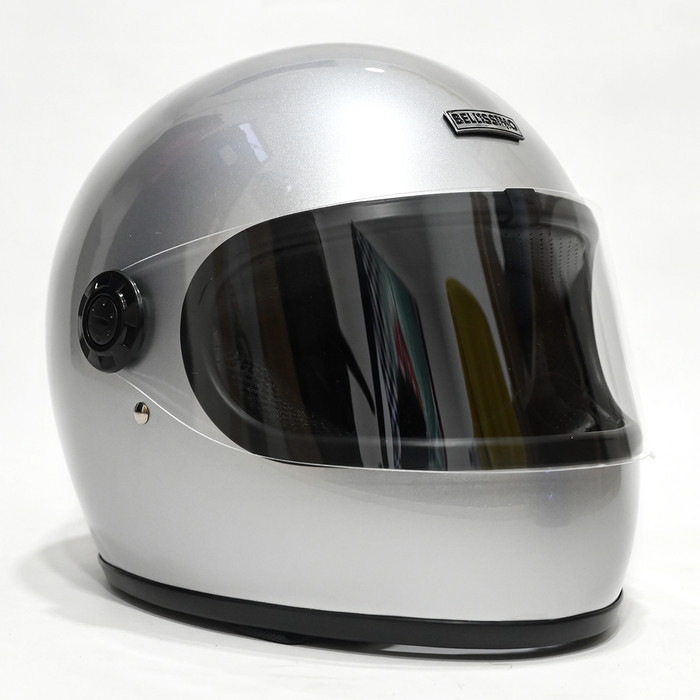 Jual BELLISSIMO HELMET RETRO / Helm Retro Full Face - SILVER | Shopee ...