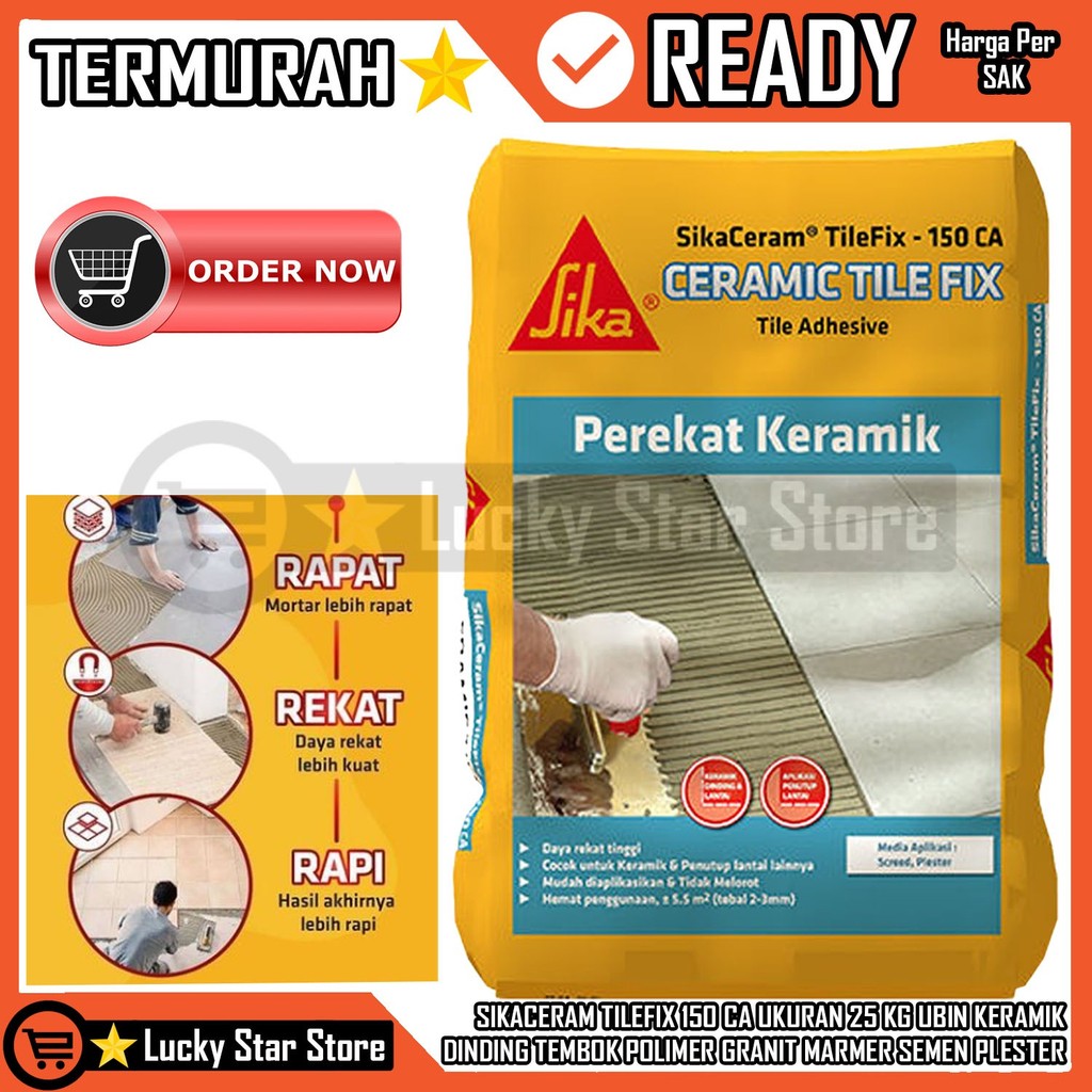Jual Sikaceram 150ca Mortar Lem Perekat Sika Ceram 150 Ca Lim Interior ...