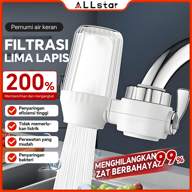 Jual Saringan Air Water Purifier Air Filter Pemurni Air Keran dengan 7 ...