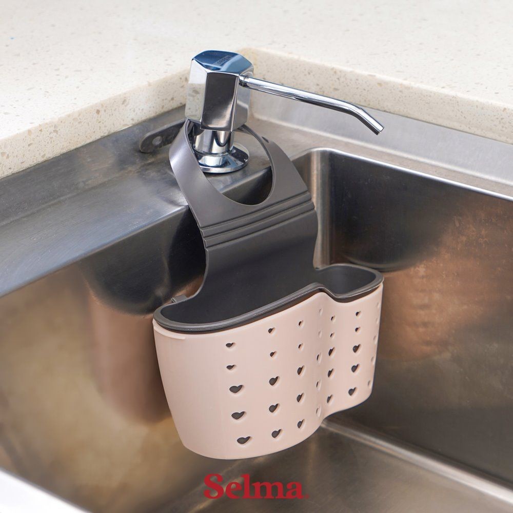 Jual Selma Dsb Keranjang Gantung Spons Cuci Piring Wastafel - Pink/Abu ...