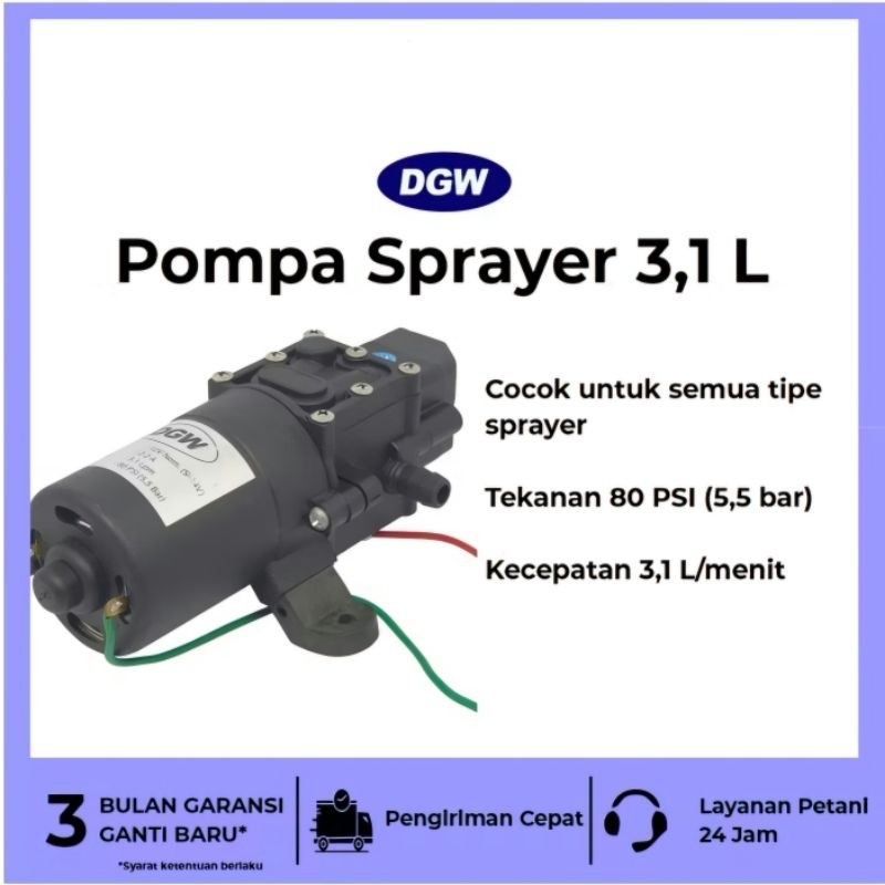 Jual Dinamo Pompa Sprayer DGW Elektrik Original Tangki Semprot | Shopee ...