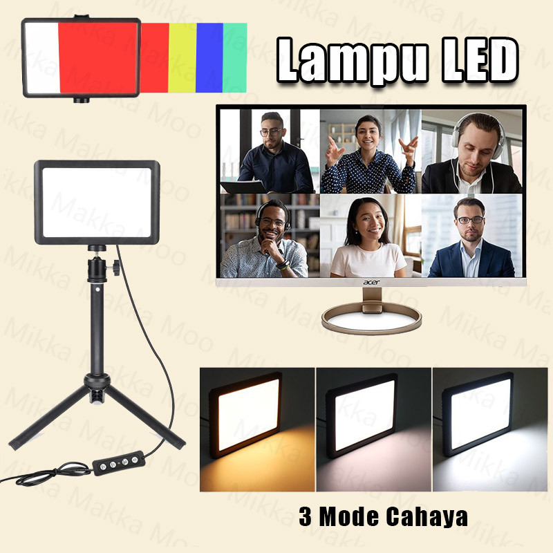 Jual 8 Inci Lampu LED Lampu Foto LED Video Light LIVE STREAMING Lampu ...