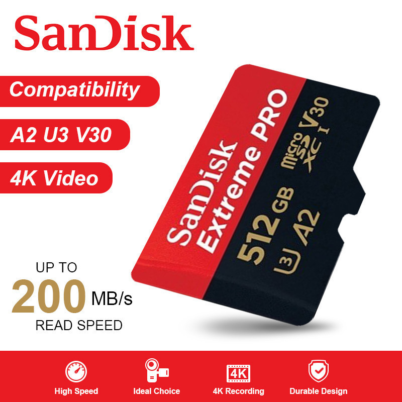 Jual Sandisk Extreme Pro SD Card 512GB 256GB 128GB 64GB 32GB Memory ...