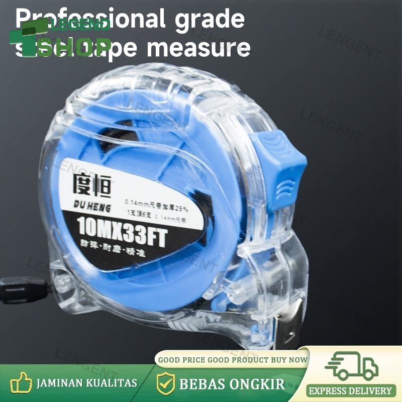 Jual Meteran Pengukur Anti Karat 10 Meter Tahan Banting Bahan Stainless Steel Tembus Pandang Rol ...