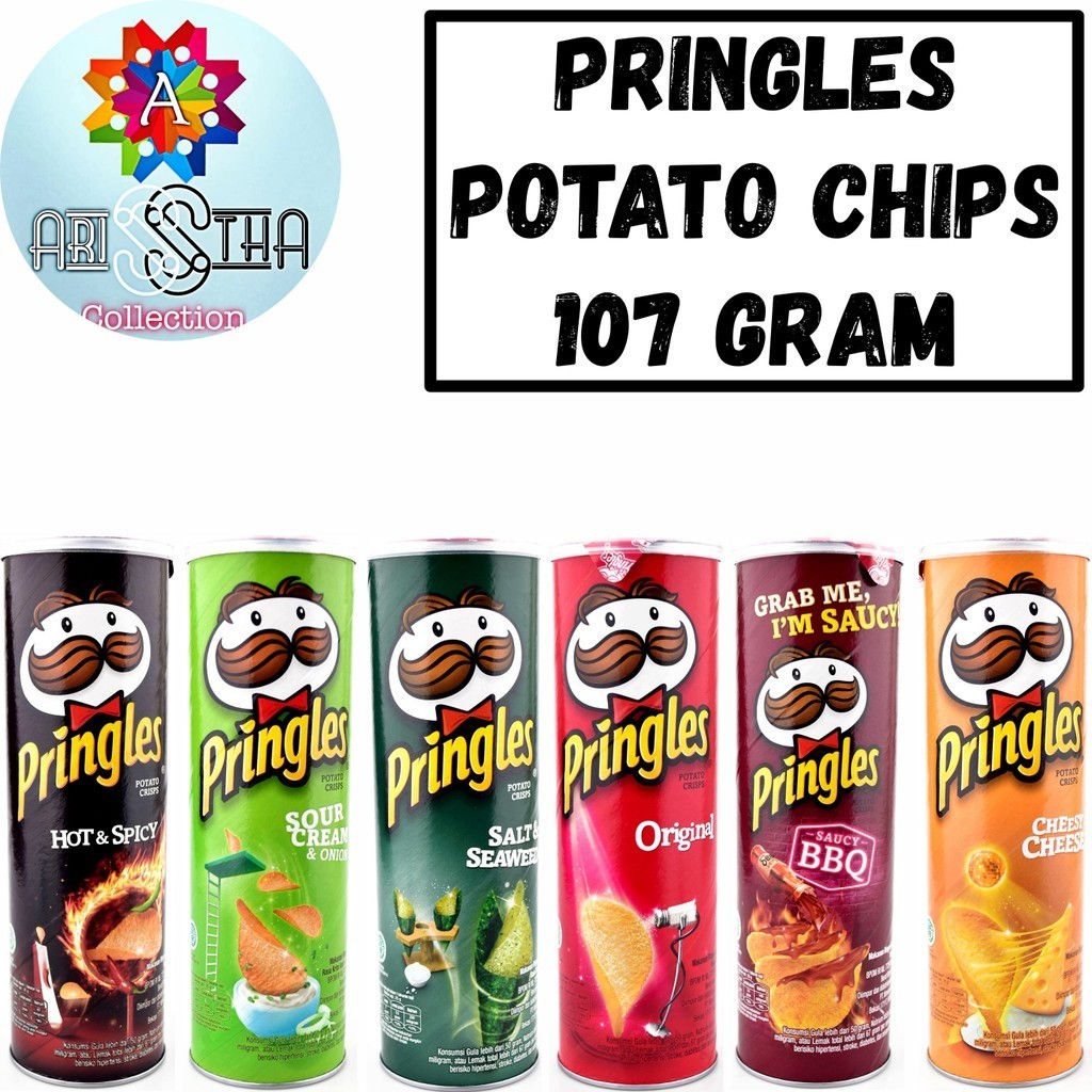 Jual Pringles Chips Potato Crisps Kemasan 107 Gram | Shopee Indonesia