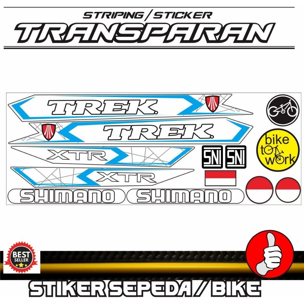 Jual stiker motif elegan STRIPING STIKER BIKE BMX SEPEDA TRANSFARAN UV ...