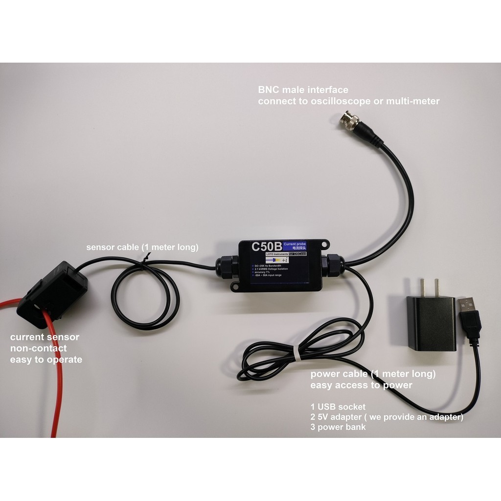 Jual LOTO Standard Current Probe(Current Clip), Model C10B, AC/DC ...