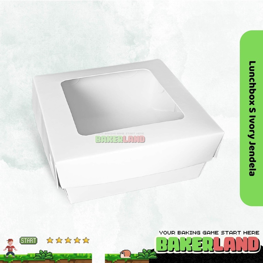 Jual Lunch box S Jendela Ivory / Lunch Box Paper / Paper Lunch Box ...