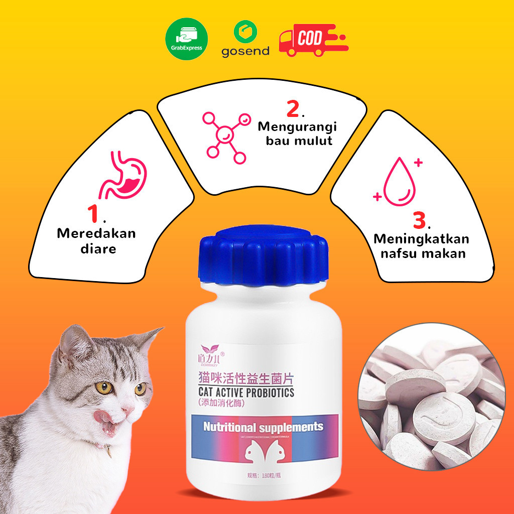 Jual Probiotik Kucing Vitamin Kucing/Suplemen Kucing Mengatur Alat ...