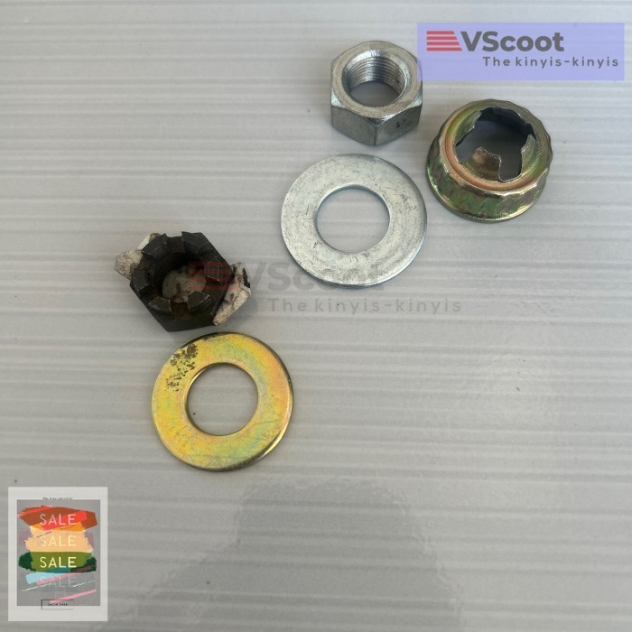 Jual Mur Ring Mahkota Roda Belakang 22 24 Vespa Super Sprint PTS PX ...