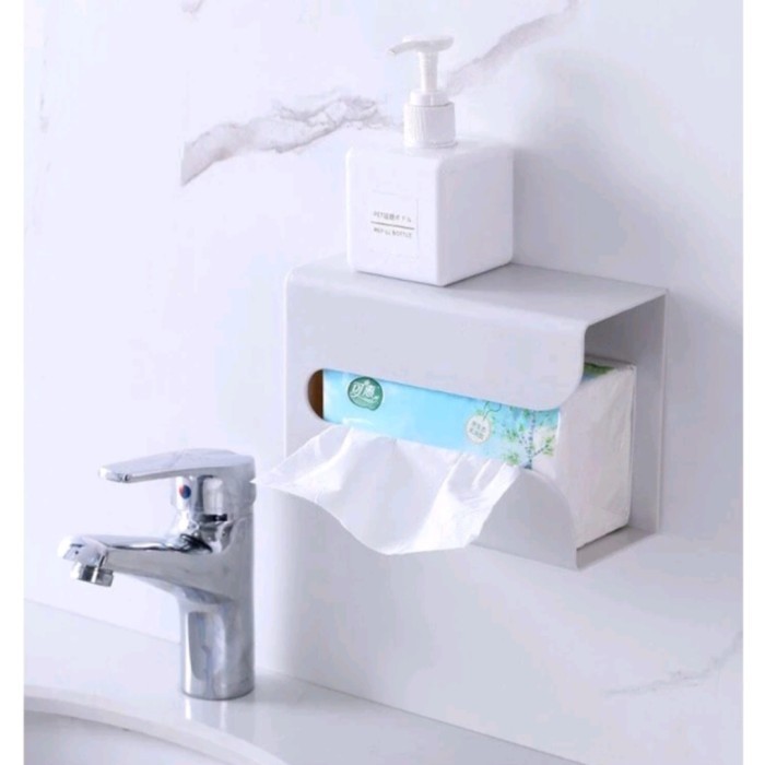 Jual Kotak Tempat Tissue Tempel Dinding Dapur Toilet Serbaguna Tissue ...
