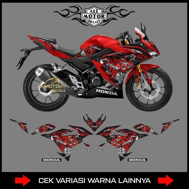Jual Stiker Honda Cbr 150r New K45r Motif Venom / Decal Motor cbr 150 r Tahun 2021, 2022, 2023 ...