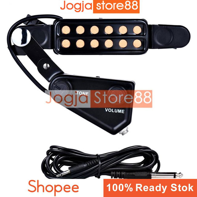 Jual Pickup Spul Gitar Akustik | Volume Control 6.5mm Audio Jack Kabel ...